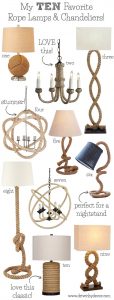 Nautical Rope Light Fixtures: My Favorite Lamps, Pendants ...