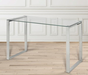 Glass Top Desks for Your Home Office - Driven by Decor