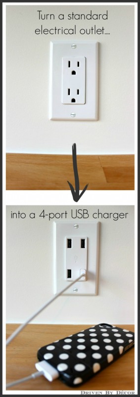Super Simple DIY Charging Station - Driven by Decor