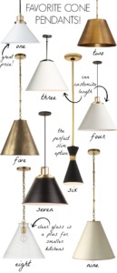 Cone Pendant Lights: My Favorite Finds! - Driven by Decor