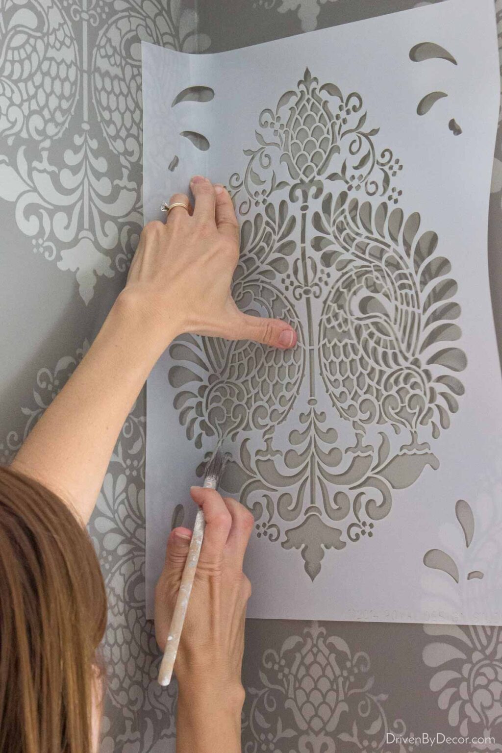 How to Stencil a Wall to Create a Stunning Space! - Driven by Decor