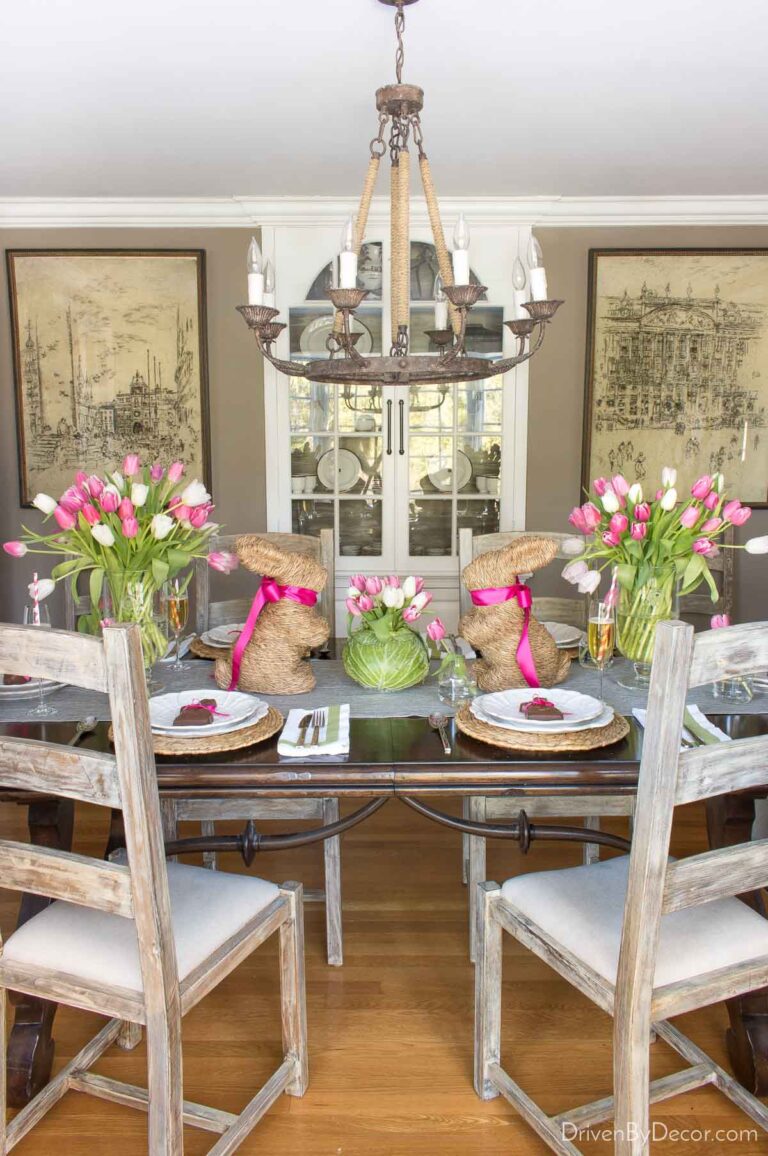 Simple Easter Table Decor Ideas! - Driven by Decor