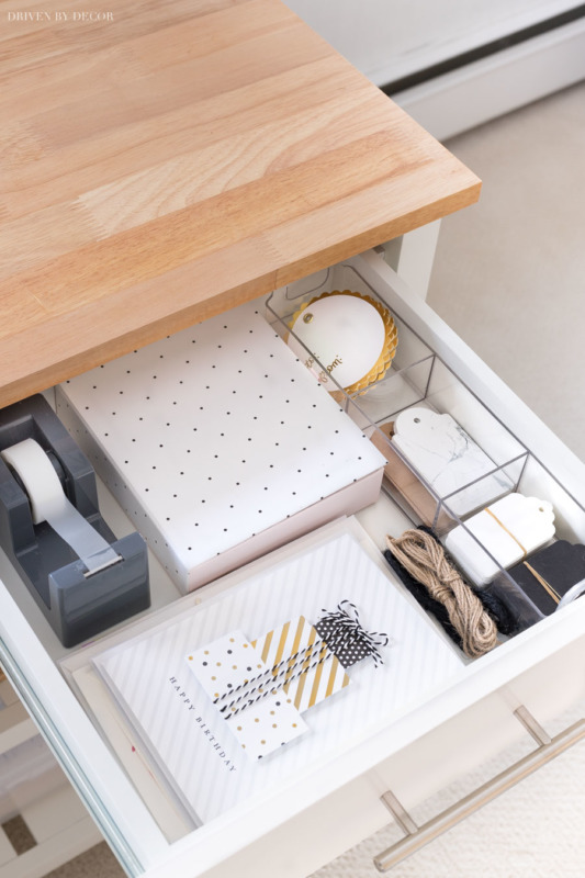 My Organized Gift Wrapping Station! - Driven by Decor