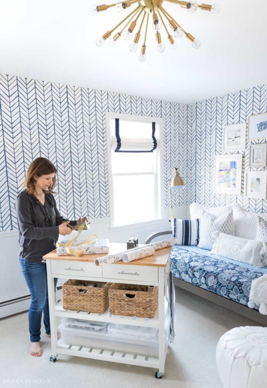 My Organized Gift Wrapping Station! - Driven by Decor