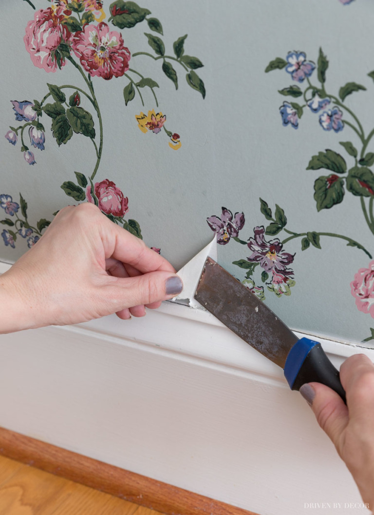 How to Remove Wallpaper (The Easiest Way Step by Step!) - Driven by Decor