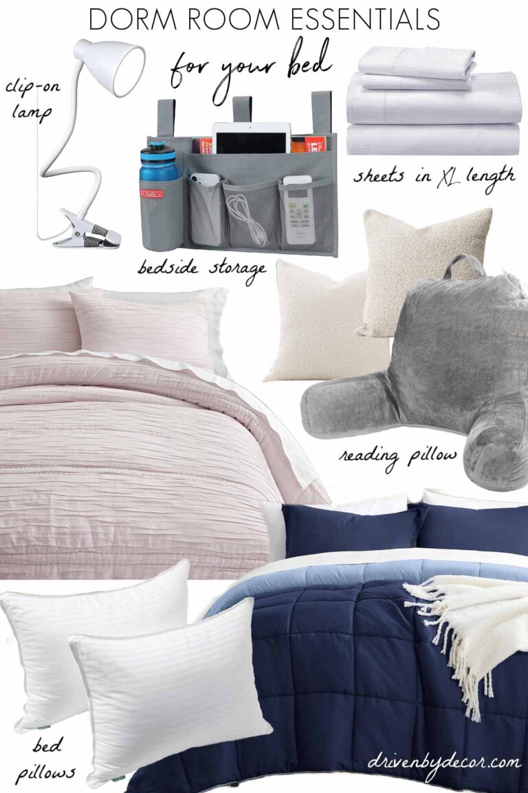 Dorm Room Essentials: The Ultimate Guide + Free Printable Checklist ...