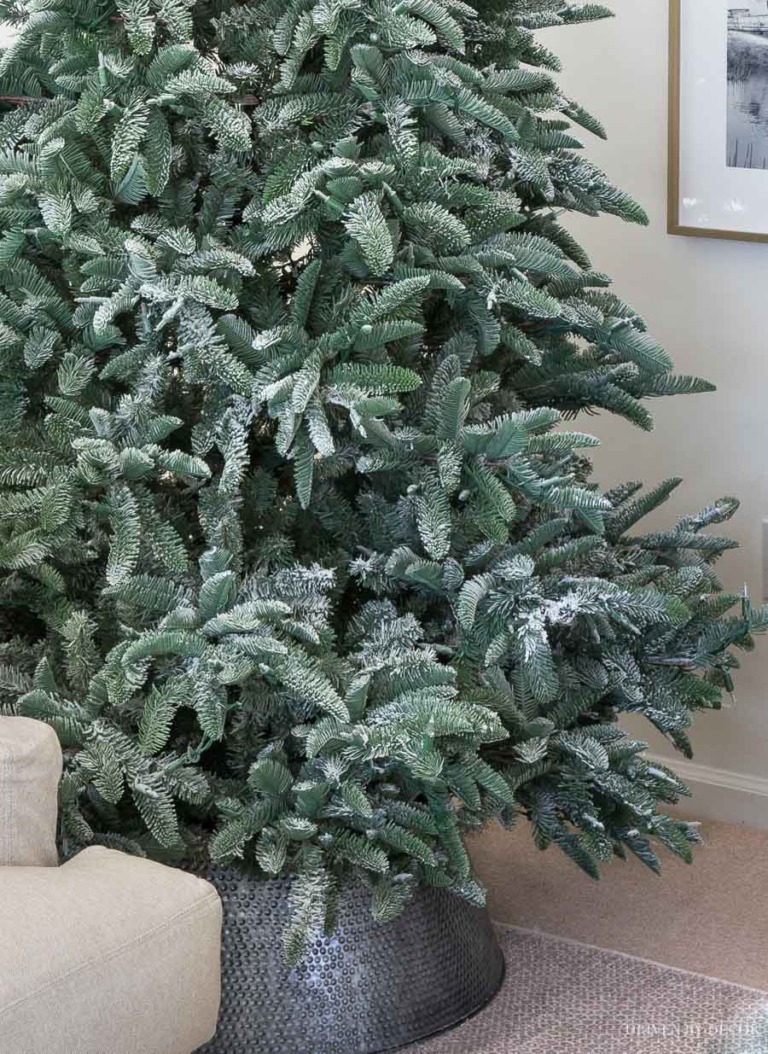 How to Flock a Christmas Tree Step by Step! - Driven by Decor