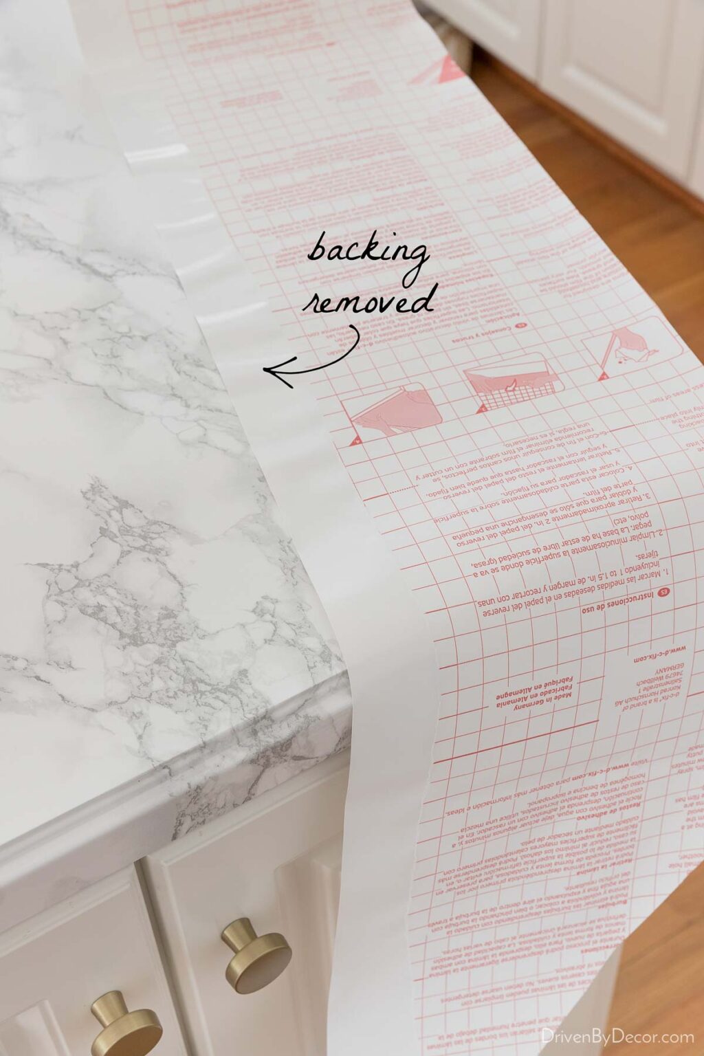 Marble Contact Paper For Countertops: A Simple Fix for Ugly Countertops ...