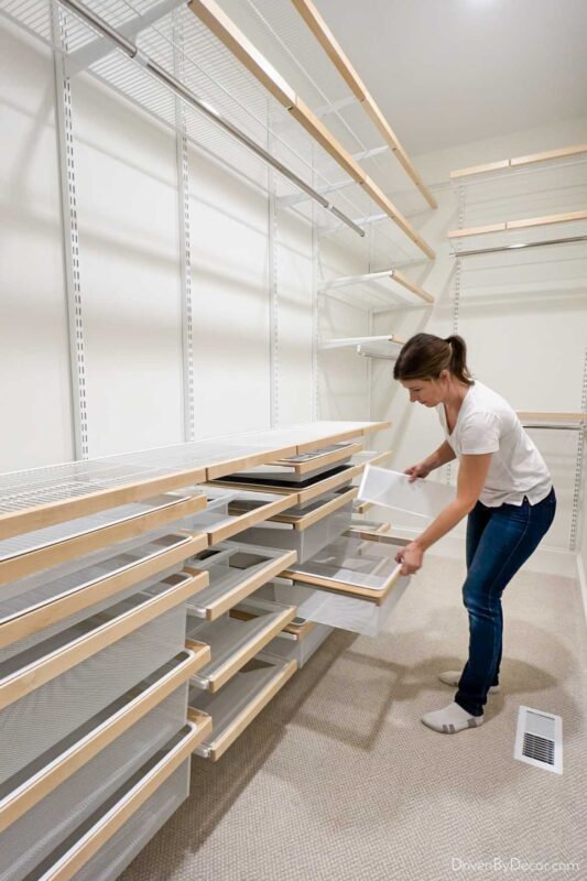 My Elfa Closet System: Our "Before" & "After" Makeover! - Driven by Decor