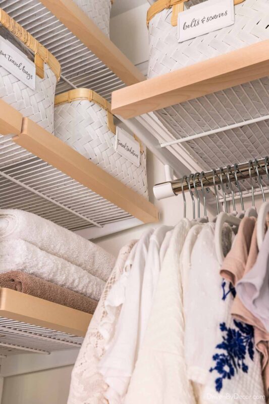 My Elfa Closet System: Our "Before" & "After" Makeover! - Driven by Decor