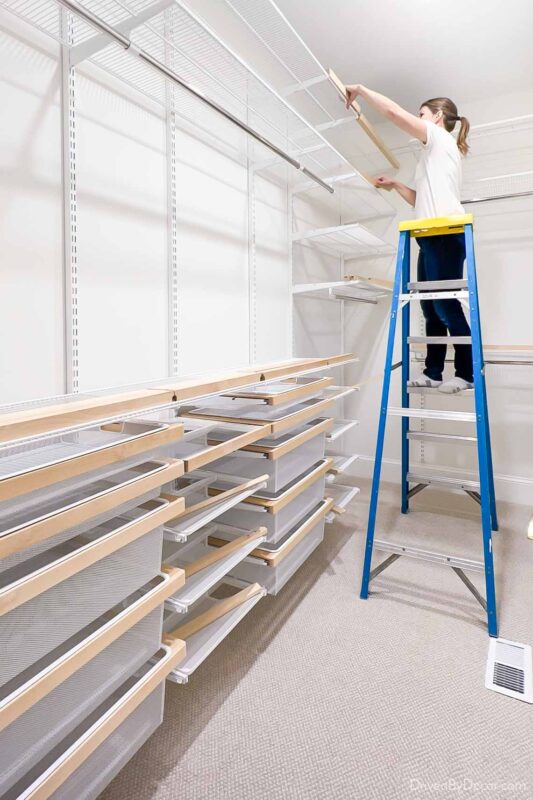 My Elfa Closet System: Our "Before" & "After" Makeover! - Driven by Decor