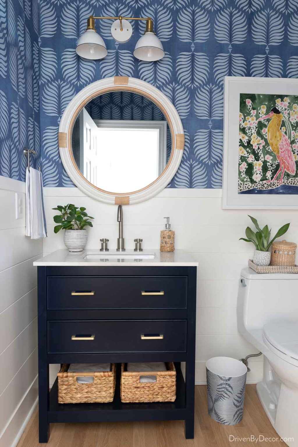 Our Shiplap Powder Room: All the Details! - Driven by Decor