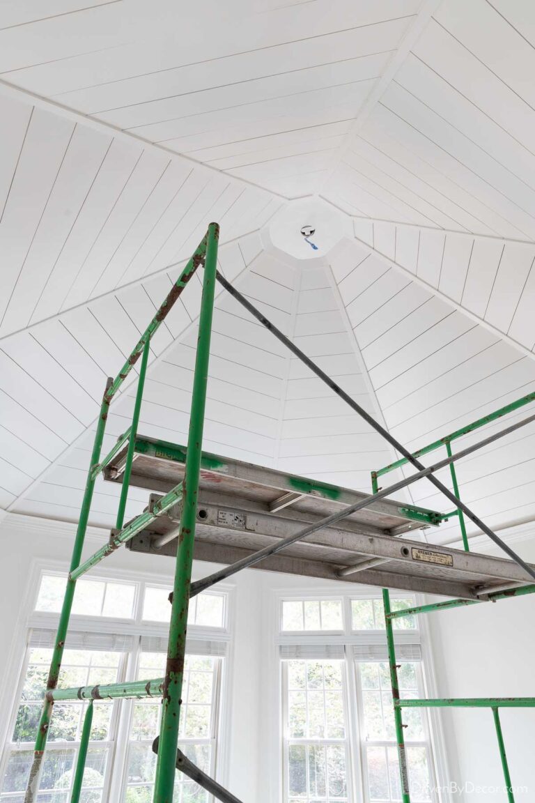 Shiplap Ceiling Reveal! - Driven by Decor