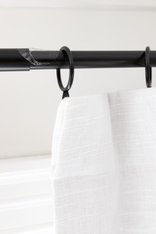 Curtains That Get Stuck on a Telescoping Rod: A Simple Fix! - Driven by ...