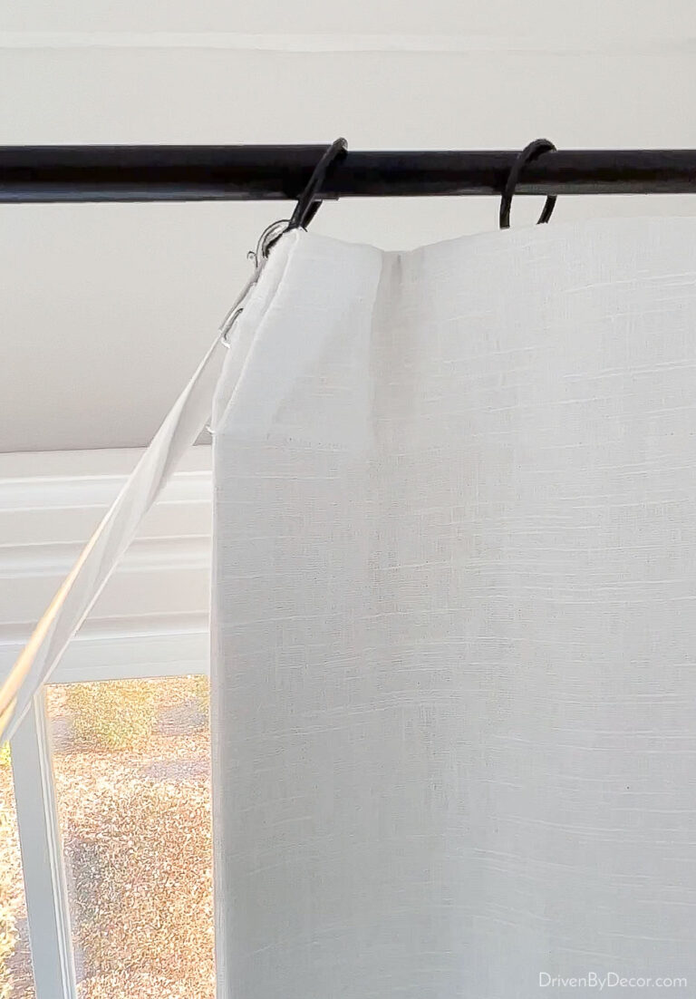 Curtains That Get Stuck on a Telescoping Rod: A Simple Fix! - Driven by ...