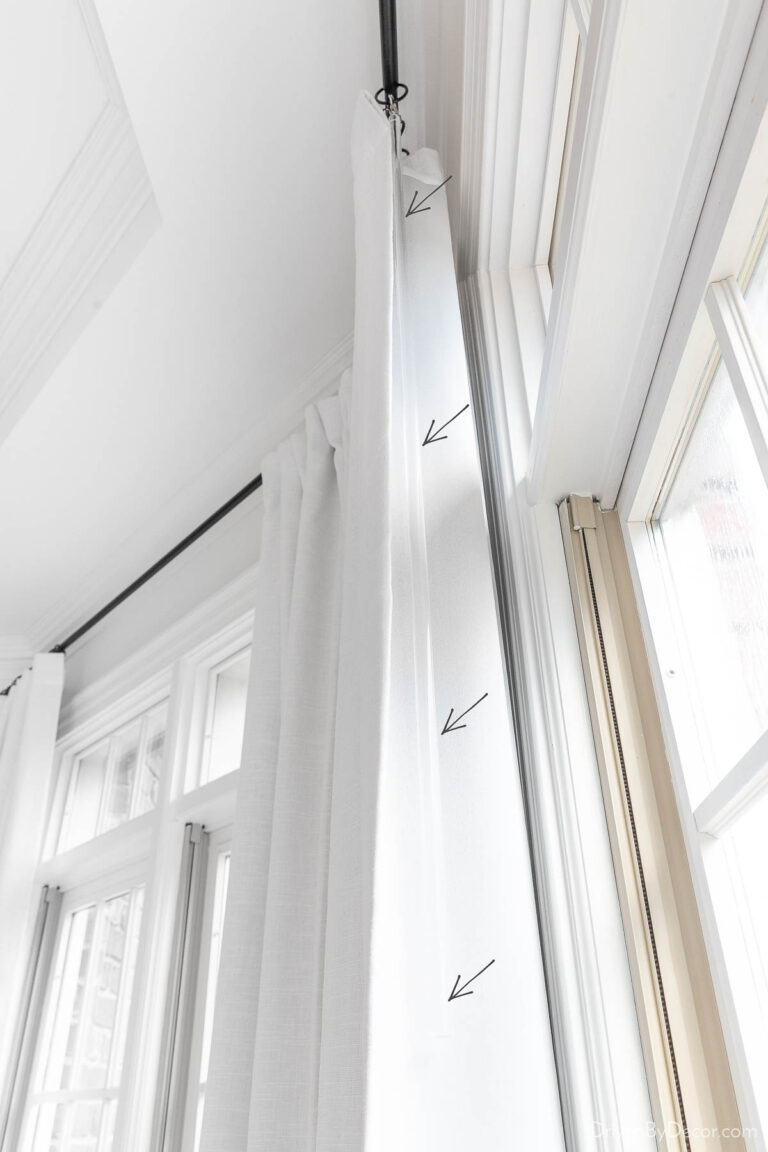How High to Hang Curtains + Your Other Questions Answered! - Driven by ...