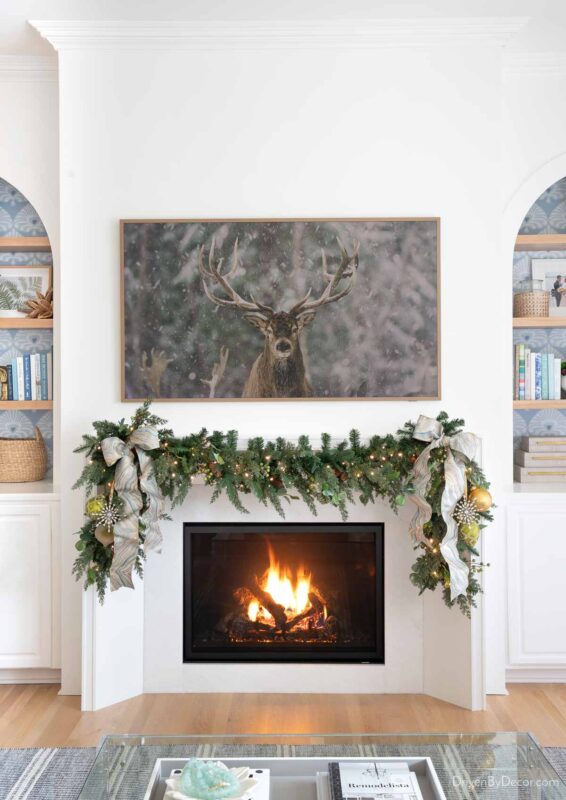 Simple Tips for Hanging a Garland on Your Mantel - Driven by Decor