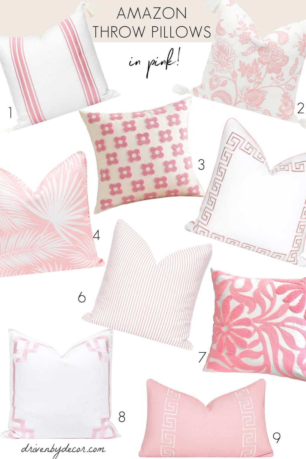 40 Budget-Friendly Throw Pillows From Amazon! - Driven by Decor
