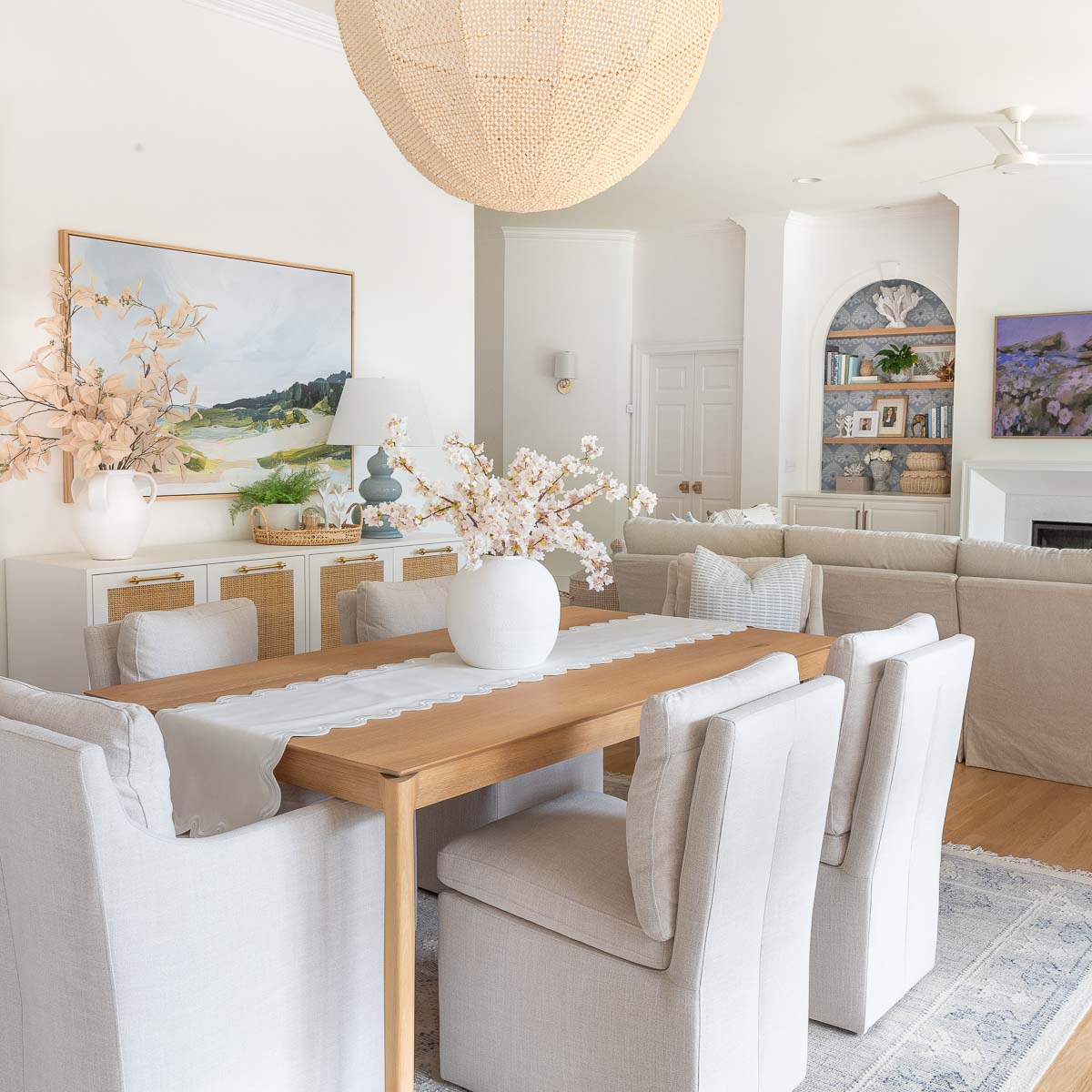 Dining Room "Before" & "After" + Rug Size Guide - Driven by Decor