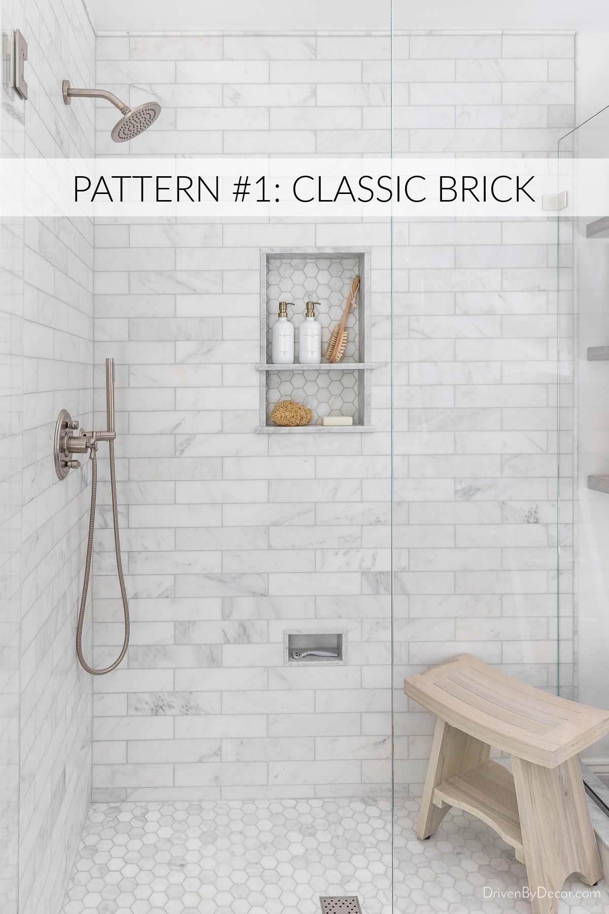 Stylish Subway Tile Patterns to Elevate Your Shower Design - Driven by ...