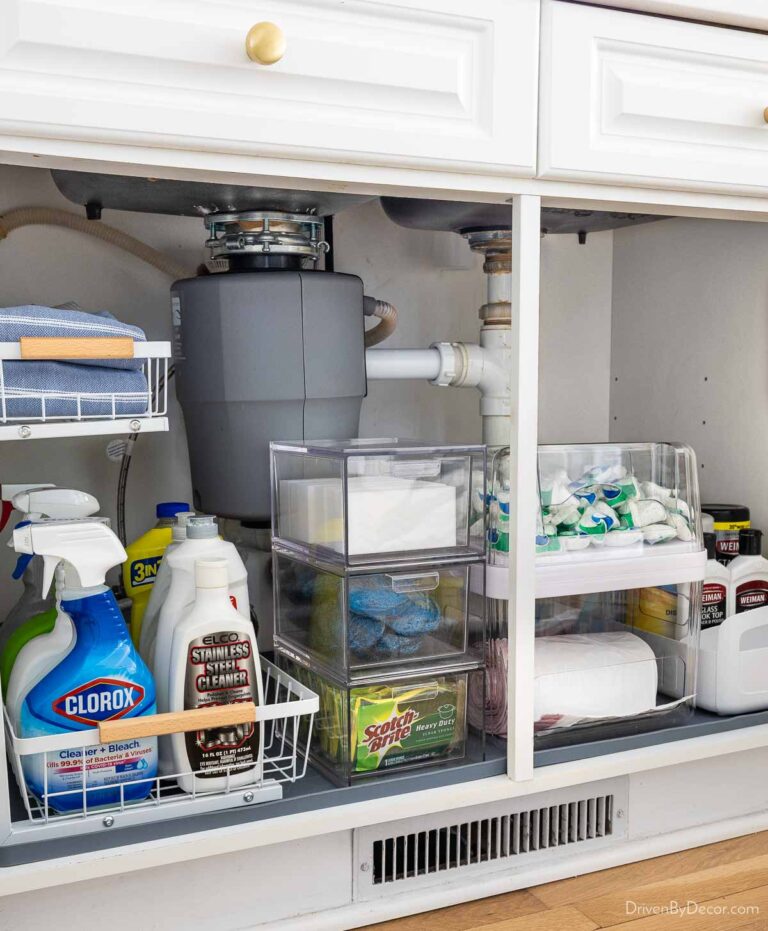 How to Organize Under Your Kitchen Sink for a Clutter-Free Space ...